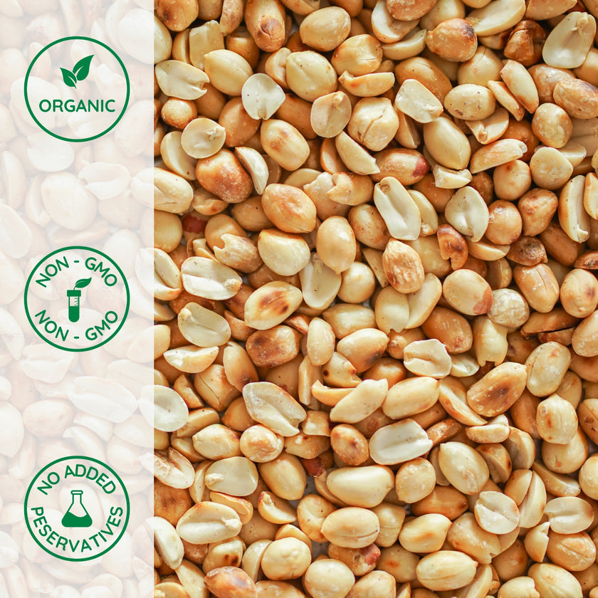 Organic Dry Roasted Peanuts – No Salt, Non-GMO – SunOrganic Farm